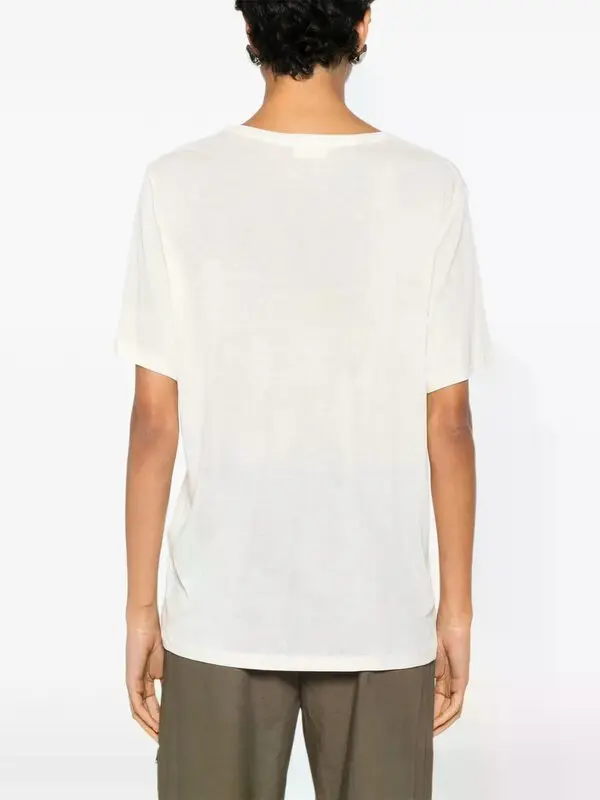 BY MALENE BIRGER Cream V-neck T-shirt