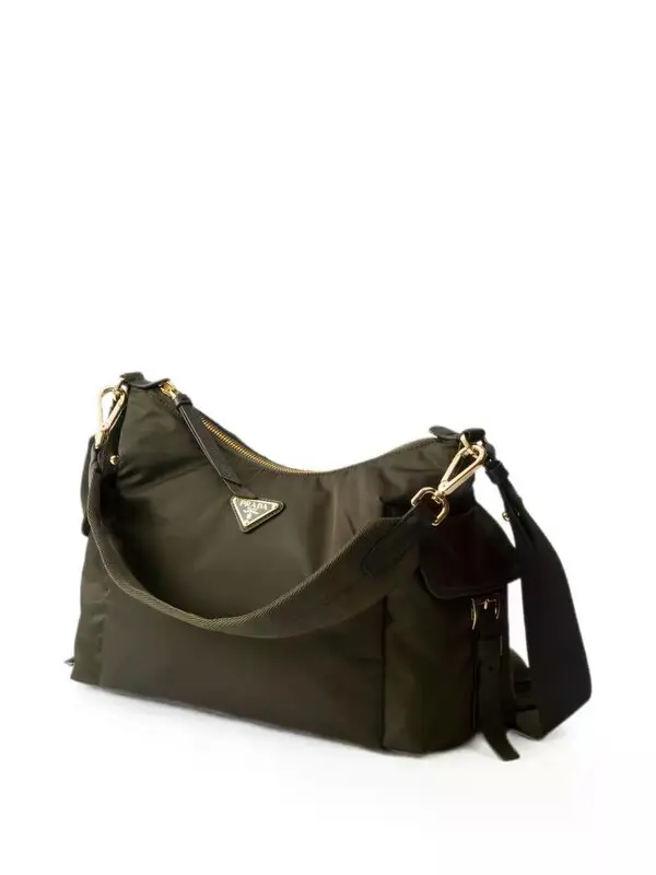 Prada Re-nylon And Leather Large Bag