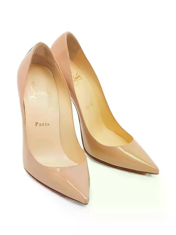 CHRISTIAN LOUBOUTIN Kate Patent Leather Pumps - Neutrals