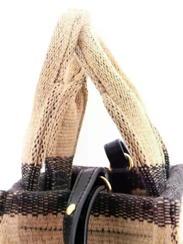 Celine Cabas Thais Triomphe Printed Textile Small Tote Bag