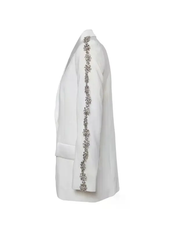 NADINE MERABI Embellished Sateen Blazer