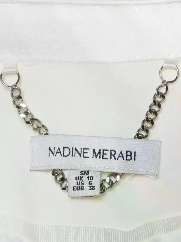 NADINE MERABI Embellished Sateen Blazer