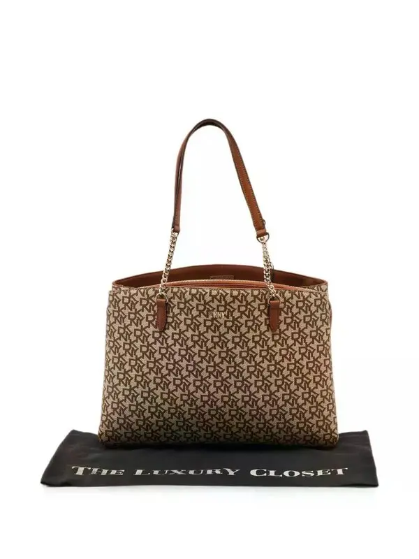 Dkny Bryant Logo Canvas Tote Bag
