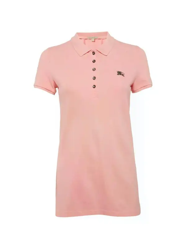 Burberry Short Sleeve Polo Shirt - Pink