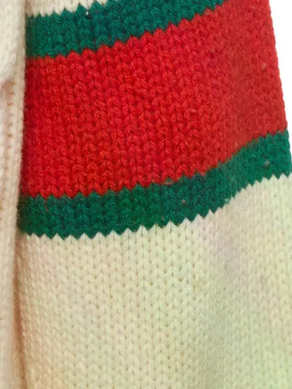 Gucci Web Stripe Cable Knit Cardigan