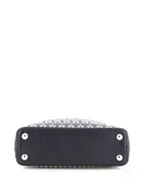 LOUIS VUITTON Capucines Bb Woven Leather Satchel