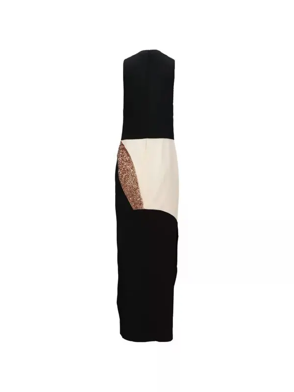 TOM FORD Sleeveless Color Block Maxi Dress