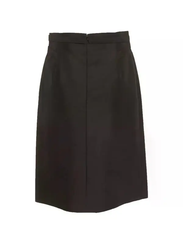 Celine Belted Pencil Midi Skirt