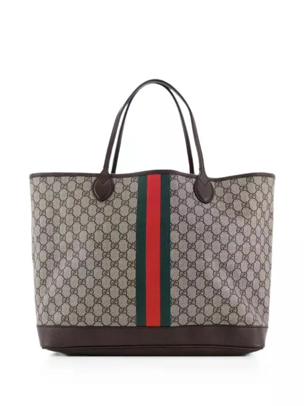 Gucci Ophidia Open Shopping Tote Bag - Brown