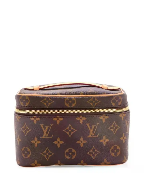 LOUIS VUITTON Nice Vanity Case Macassar Monogram Canvas Mini Pouch - Brown