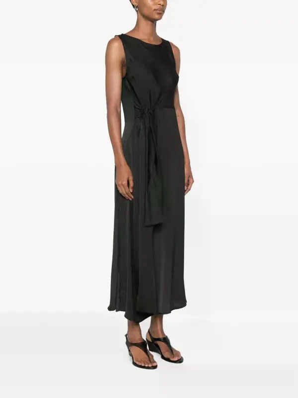 MOUTAKI Sleeveless Midi Dress With Knot Detail