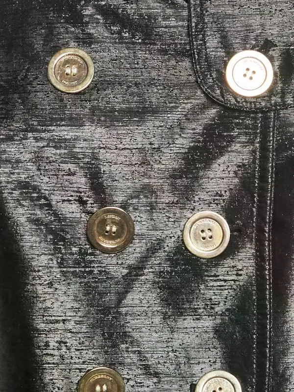 Burberry Metallic Double-breasted Jacket