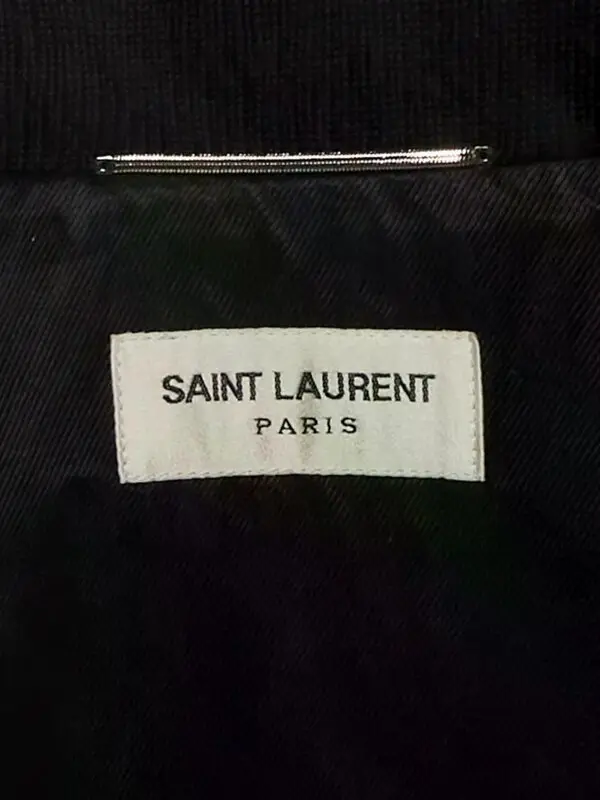 Saint Laurent Logo Embroidered Bomber Jacket