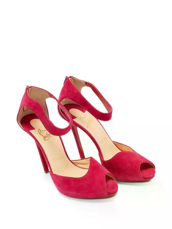 CHRISTIAN LOUBOUTIN Peep-toe Ankle-strap Pumps