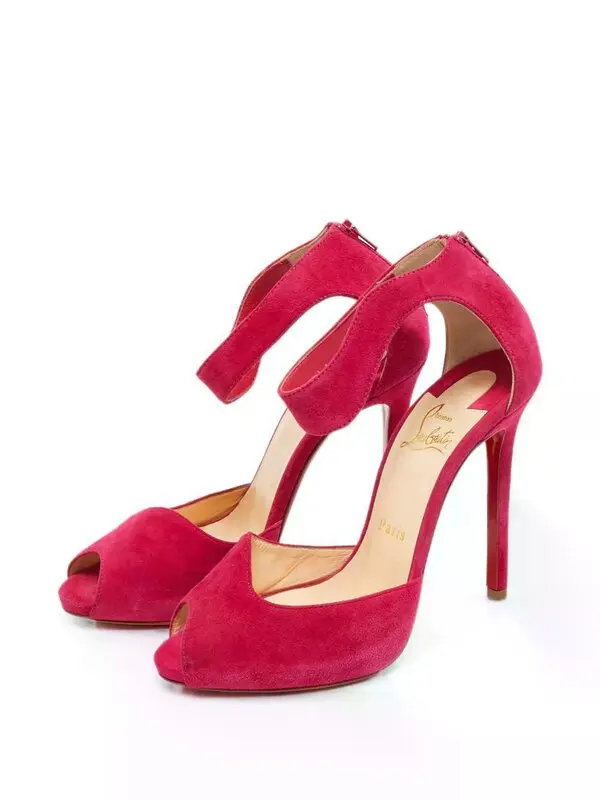 CHRISTIAN LOUBOUTIN Peep-toe Ankle-strap Pumps