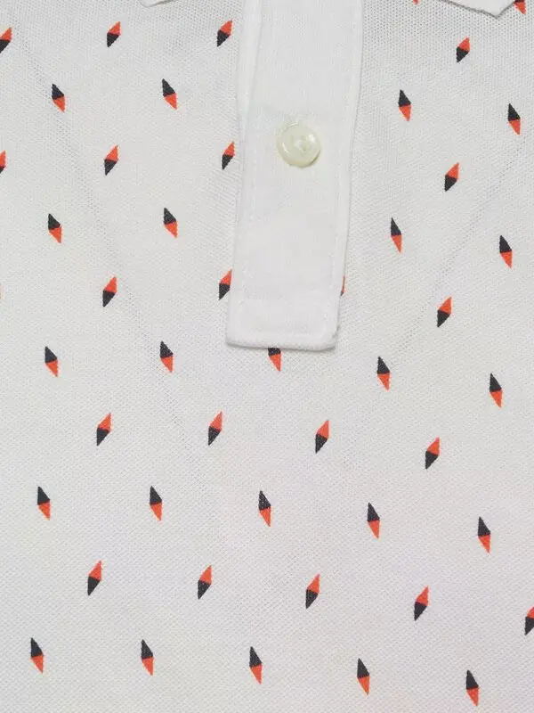 Hugo Boss Printed Pique Polo T-shirt - White