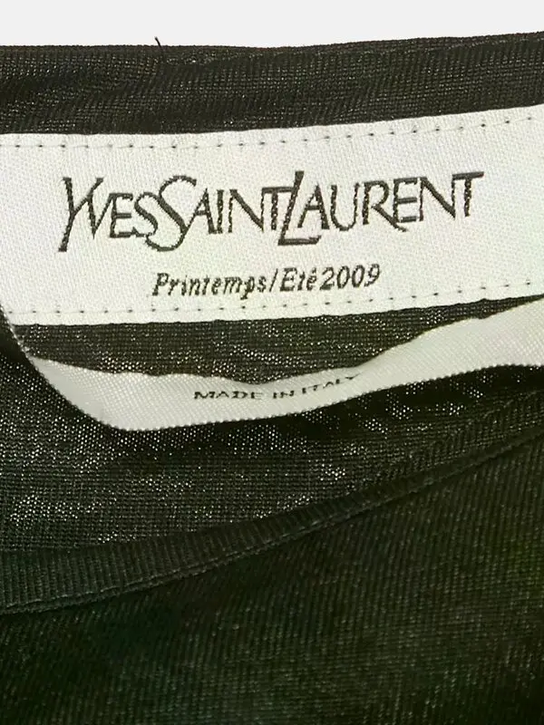 Saint Laurent Frilled Jersey Playsuit