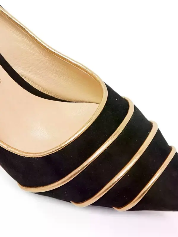 JIMMY CHOO Romy Leather Trim Pumps