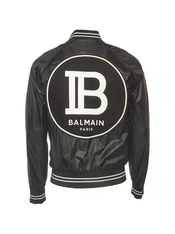 Balmain Logo-appliqué Bomber Jacket