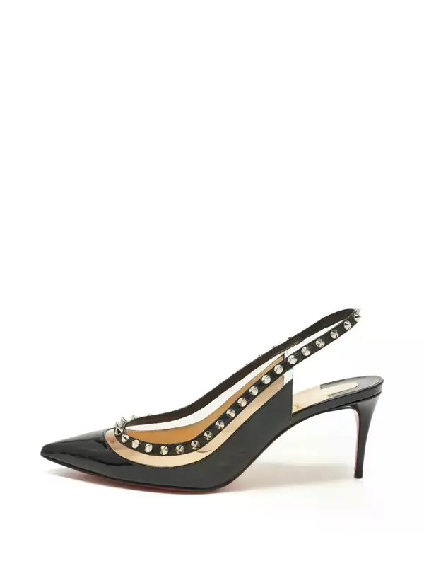 CHRISTIAN LOUBOUTIN Brigadine Spiked Slingback Pumps - Black