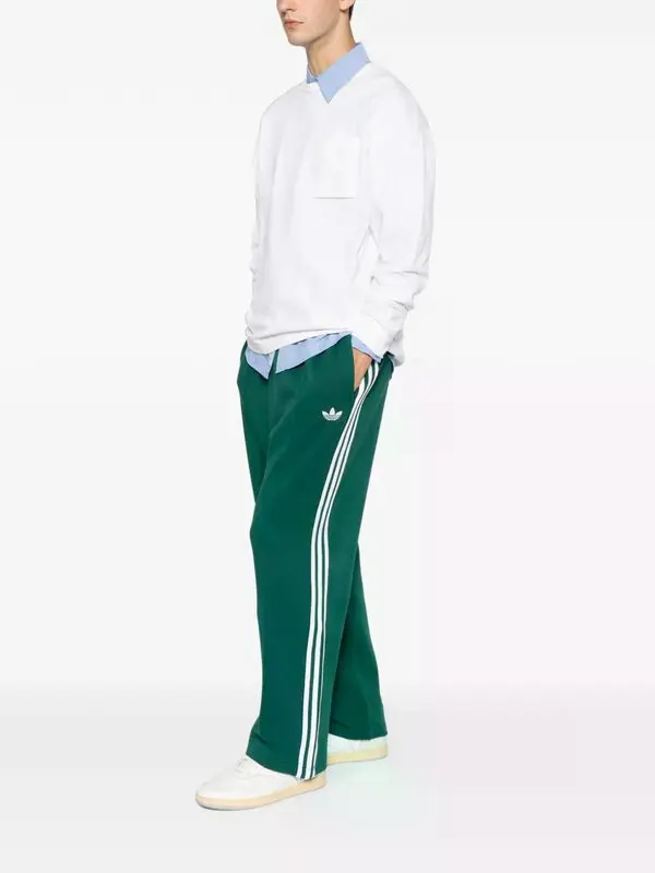 Adidas Logo-embroidered Side-stripe Track Pants