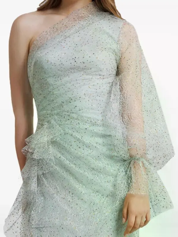 GEMY MAALOUF One-shoulder Ruffled Dress