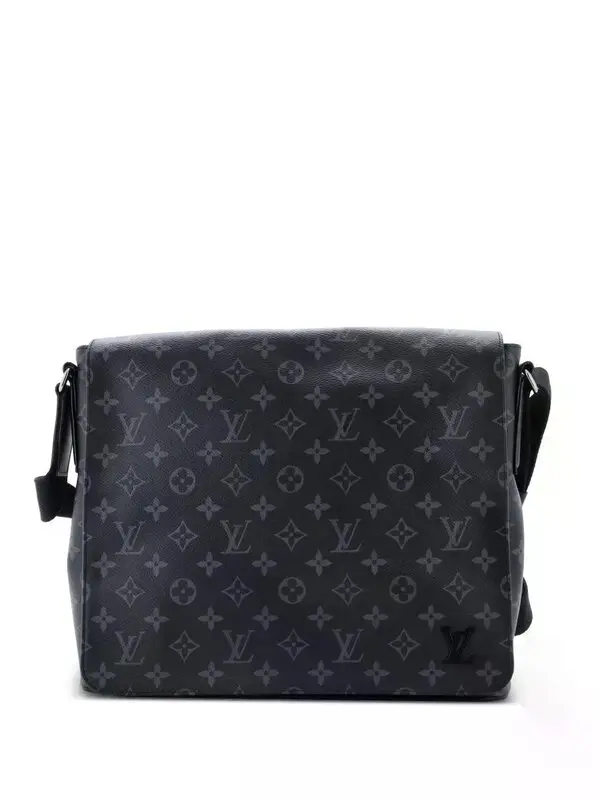 LOUIS VUITTON Monogram Eclipse Canvas Mm Messenger Bag - Black