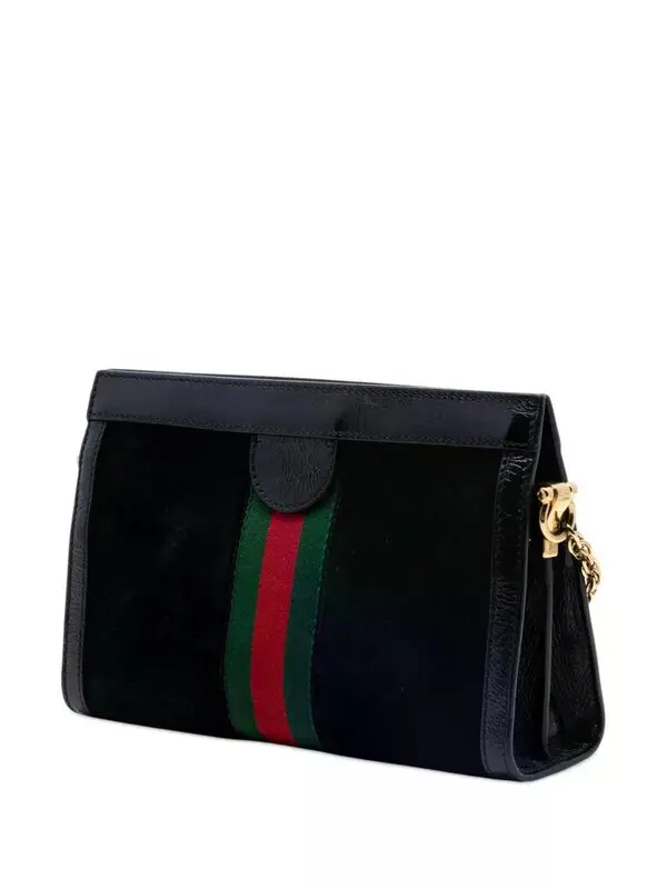 Gucci Ophidia Suede Web Chain Crossbody Bag