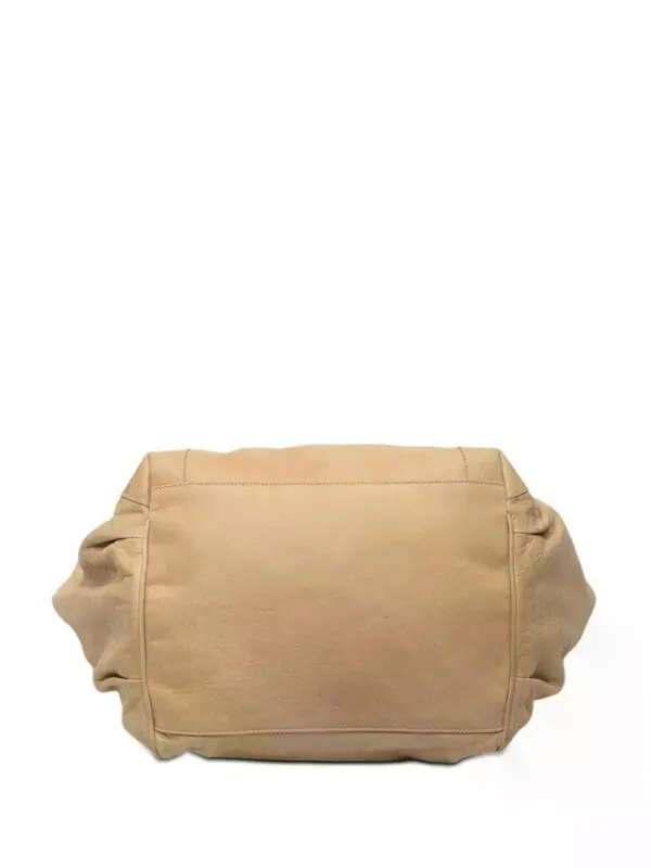 Balenciaga 2005 Lambskin Motocross Classic Sunday Tote Bag - Neutrals