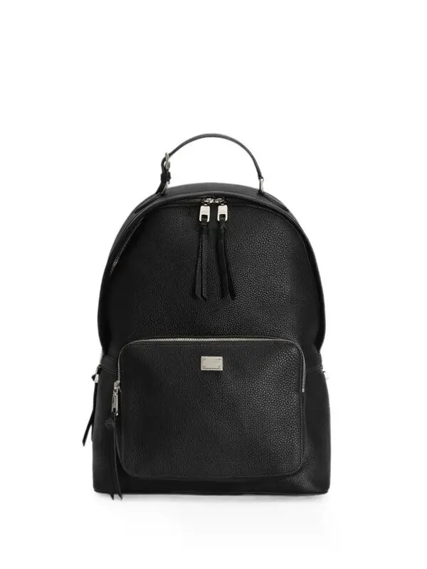Dolce & Gabbana Vittoria Calfskin Leather Backpack - Black