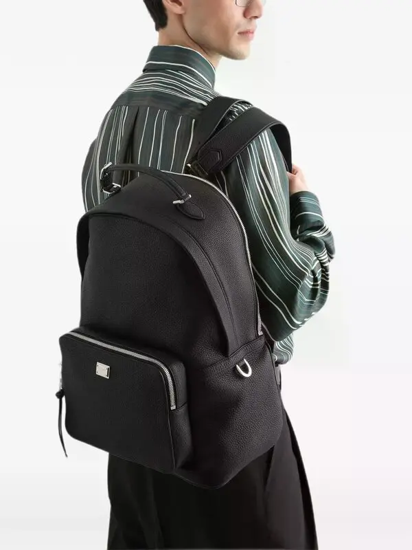 Dolce & Gabbana Vittoria Calfskin Leather Backpack