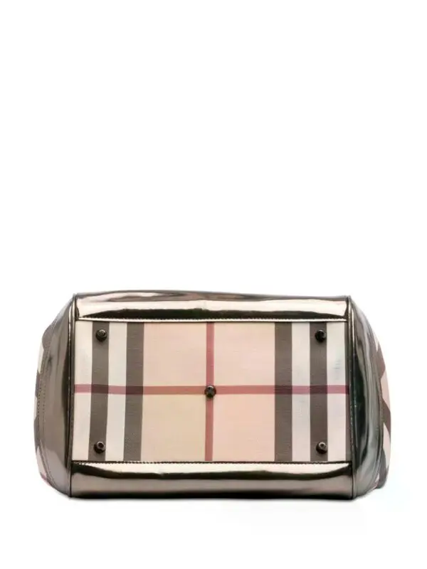 Burberry Small Supernova Check Coated Canvas Canterbury Tote Bag