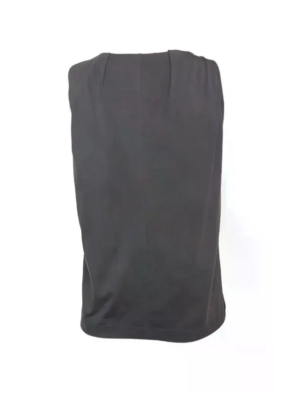Max Mara Sleeveless Silk Floral Print Top
