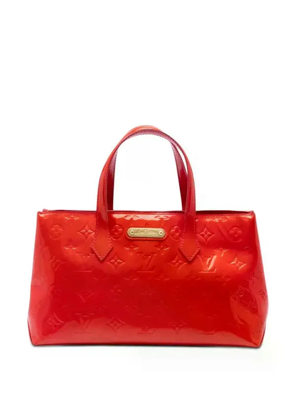 LOUIS VUITTON Monogram Vernis Wilshire Pm Handbag