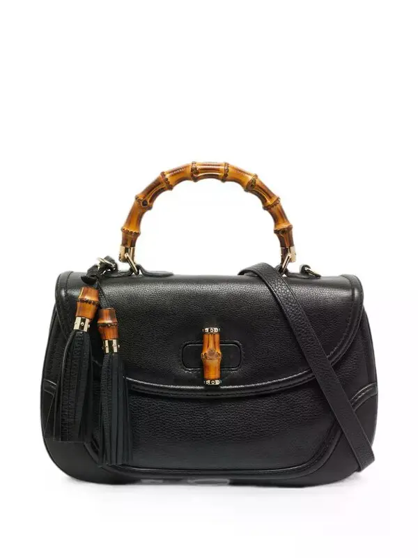 Gucci Bamboo Tote Bag - Black
