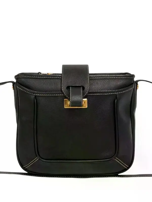 Loewe Leather Crossbody Bag - Black