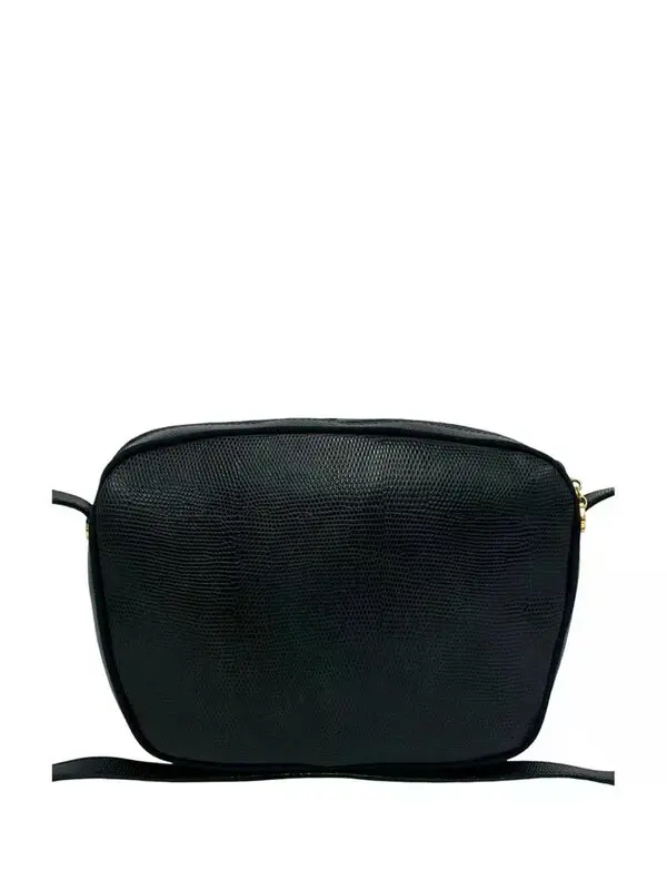 FERRAGAMO Lizard Embossed Leather Vara Crossbody Bag