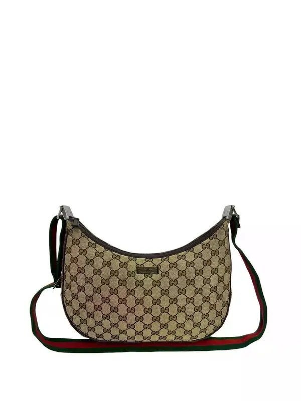 Gucci Gg Canvas Web Crossbody Bag - Neutrals