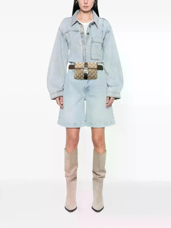 Gucci Gg Canvas Belt Bag - Neutrals