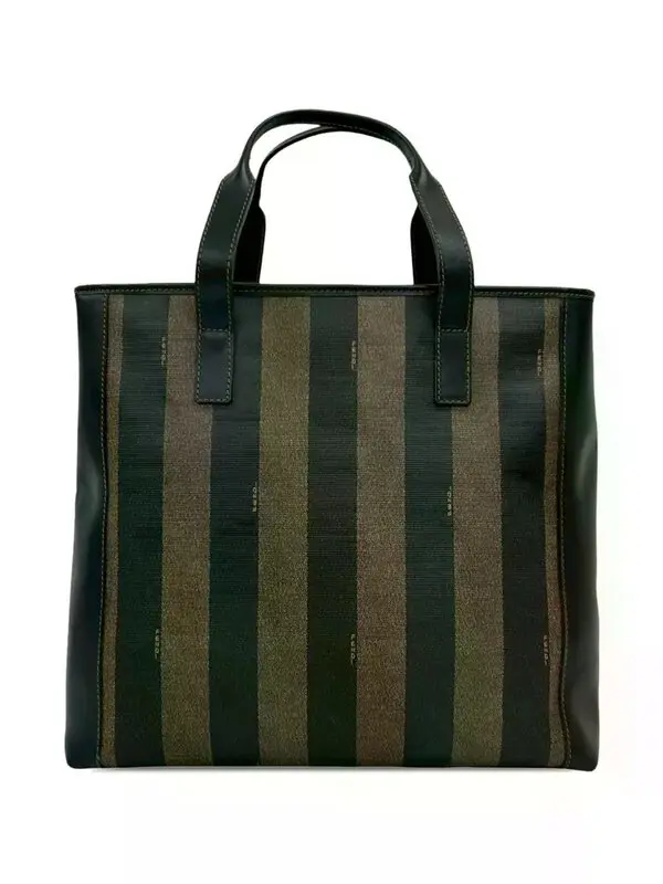 Fendi Pequin Coated Canvas Tote Bag