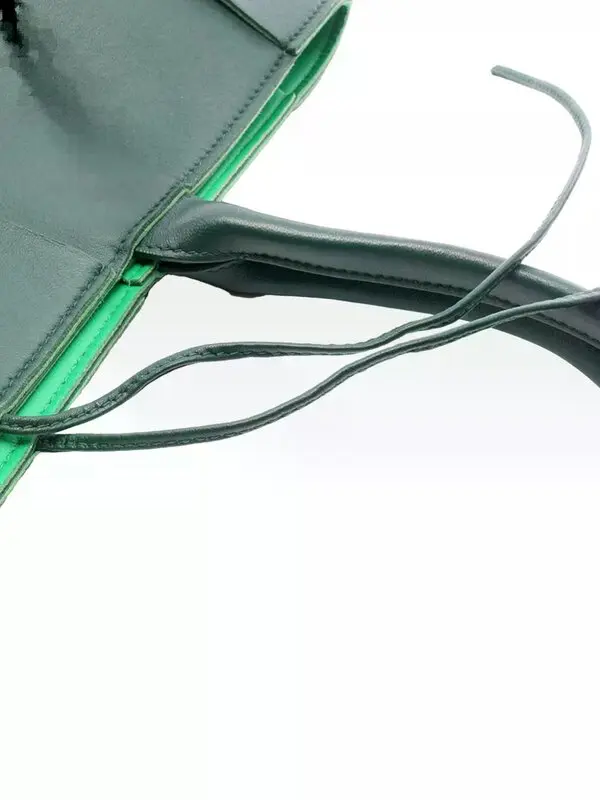 Bottega Veneta Medium Nappa Maxi Intrecciato Arco Tote Bag - Green