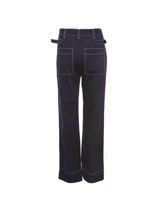 LOUIS VUITTON Cotton Contrast Stitch Trousers - Blue