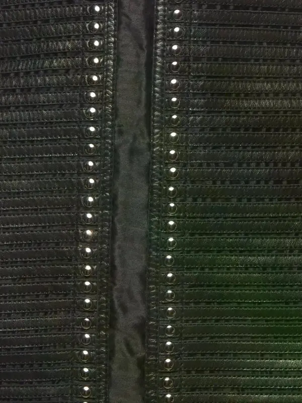 Roberto Cavalli Stud-detail Leather Mini Dress