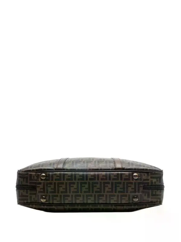 Fendi Zucca Coated Canvas Suitcase Travel Bag