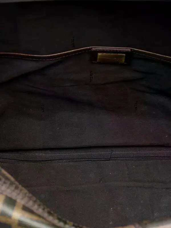 Fendi Zucca Coated Canvas Suitcase Travel Bag