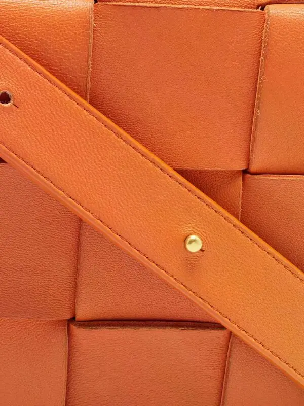 Bottega Veneta Cassette Shoulder Bag - Orange