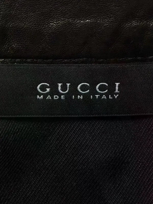Gucci Belted Leather Mini Skirt