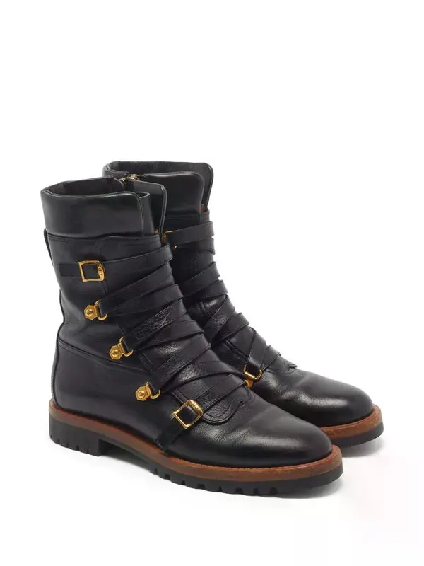 Dior Wildior Buckled Combat Boots