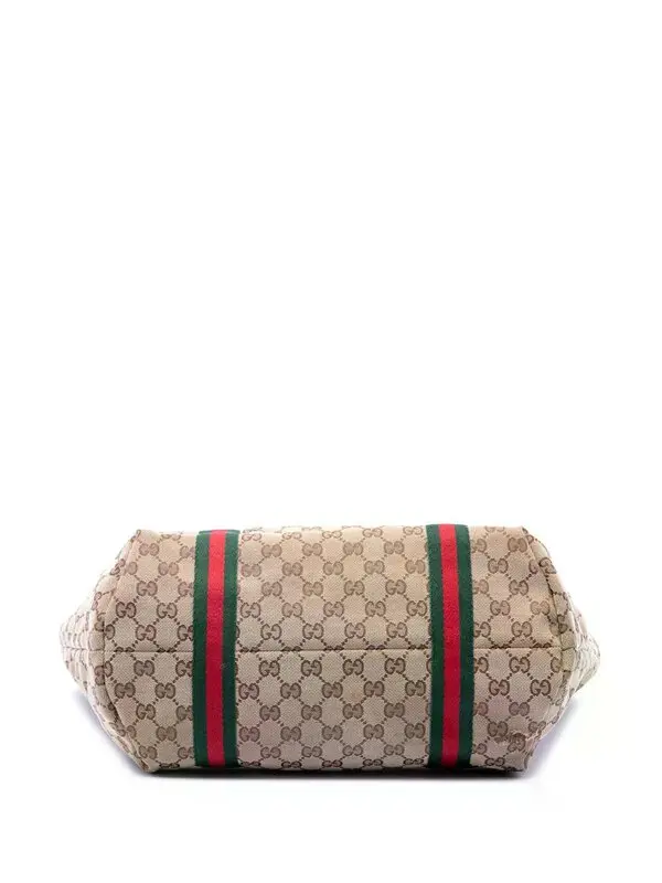 Gucci Gg Canvas Web Jolicoeur Tote Bag