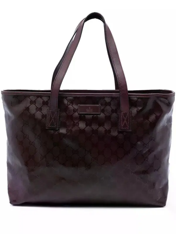 Gucci Gg Imprimé Tote Bag - Red